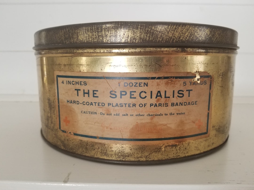 Vintage First Aid Tin, Johnson & Johnson, Plaster of Paris - Etsy