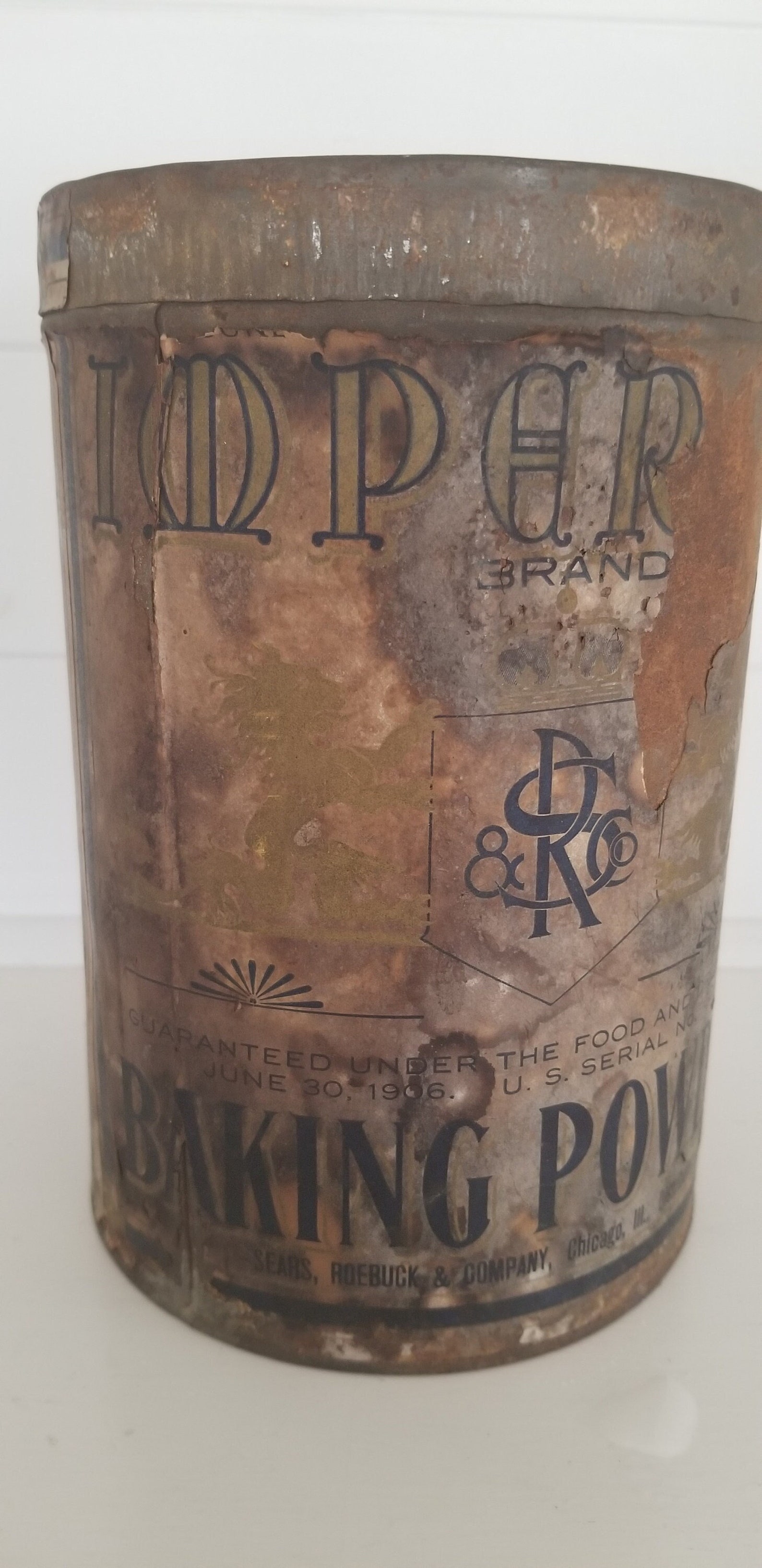 Antique Sears Roebuck Imperial Baking Powder Tin - Etsy