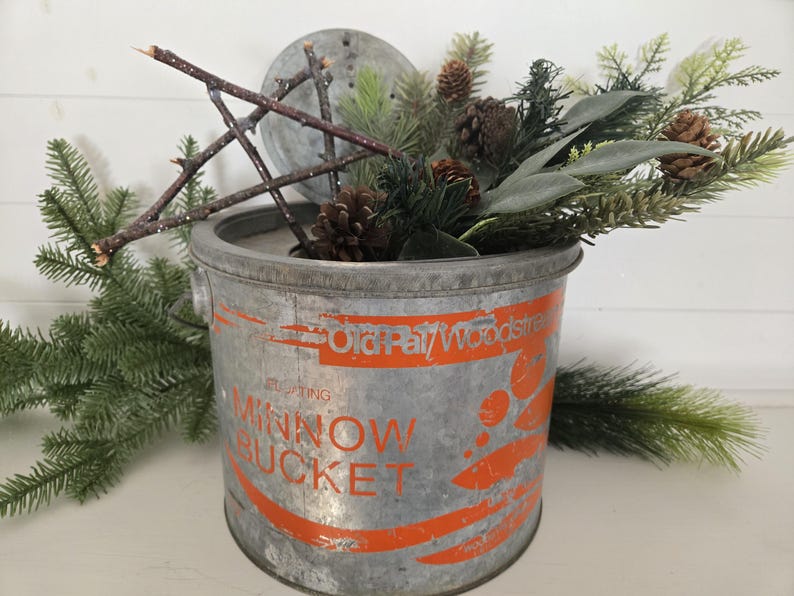 Antique Old Pal Minnow Bucket With Original Insert - Etsy
