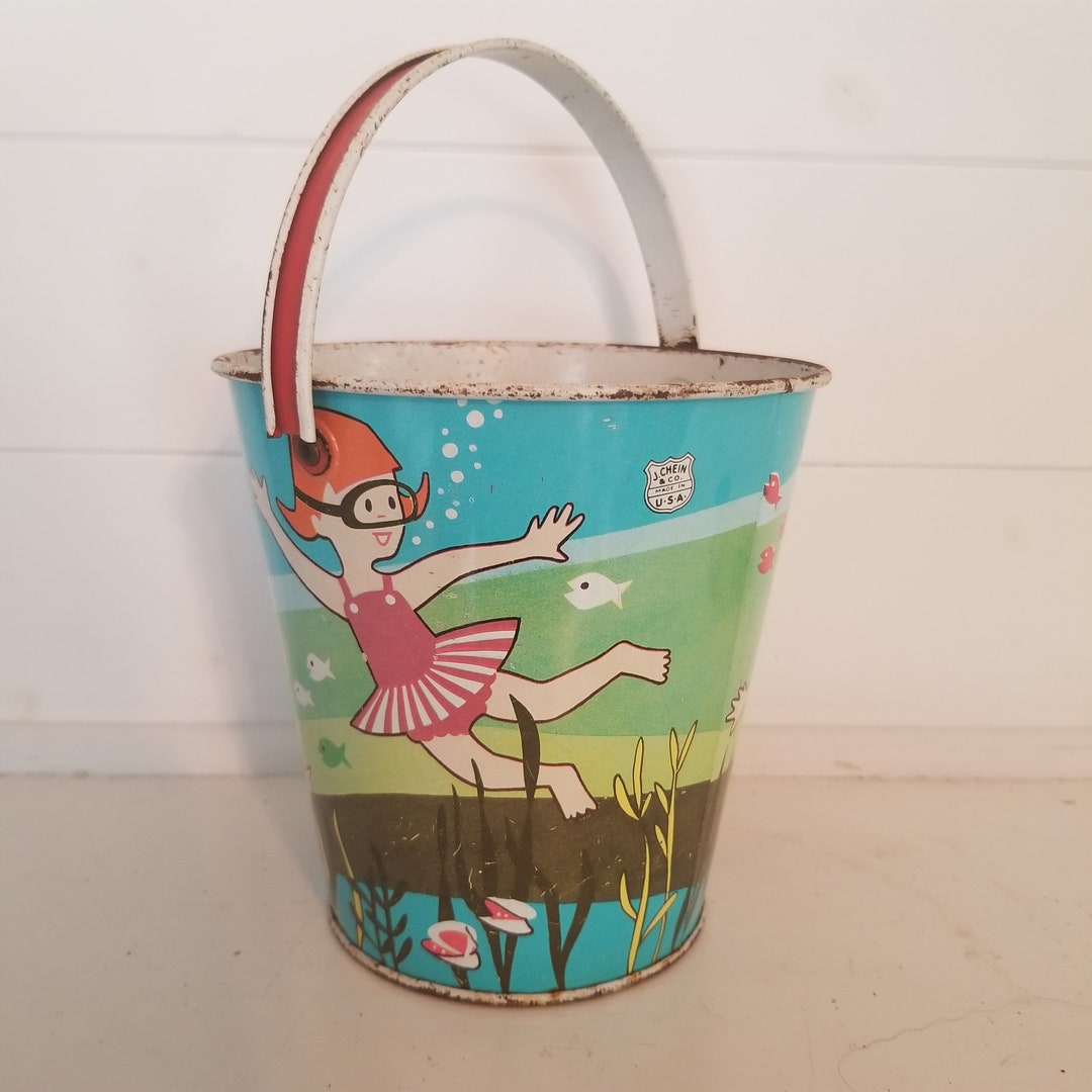 Antique Sand, Beach Pail With Shovel - Etsy