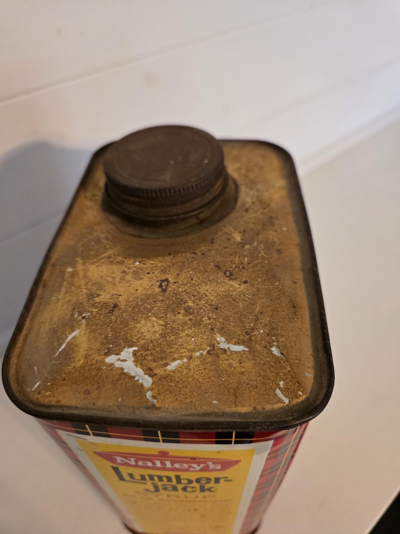 Vintage Lumberjack Maple Syrup Tin - Etsy