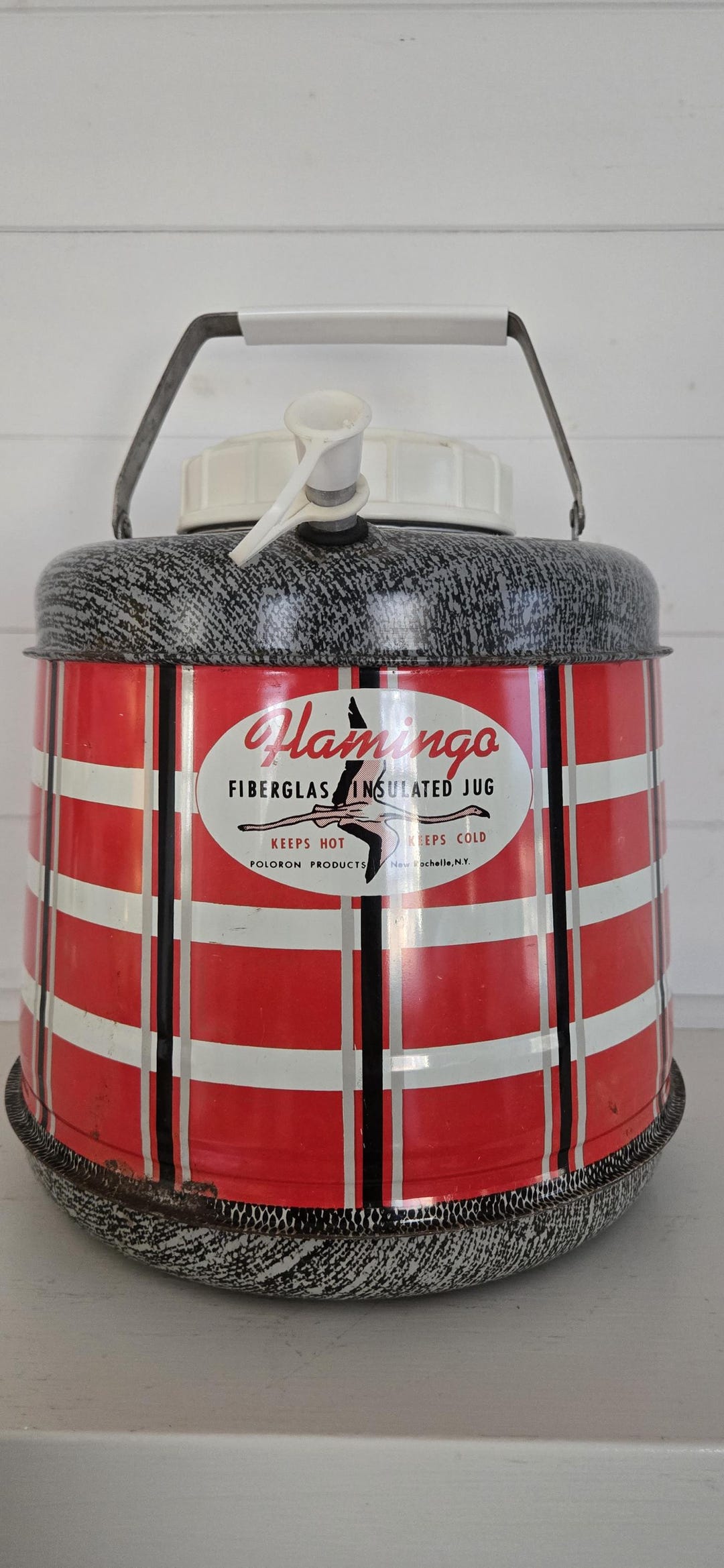 Antique Flamingo Cooler Thermos - Etsy