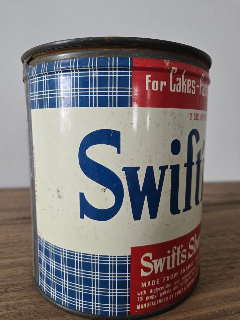 Swift's Shortening, "swiftning" Antique Advertising Tin - Etsy
