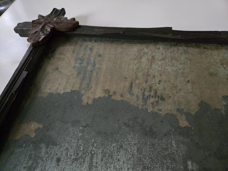 Antique Adirondack Framed Mirror - Etsy