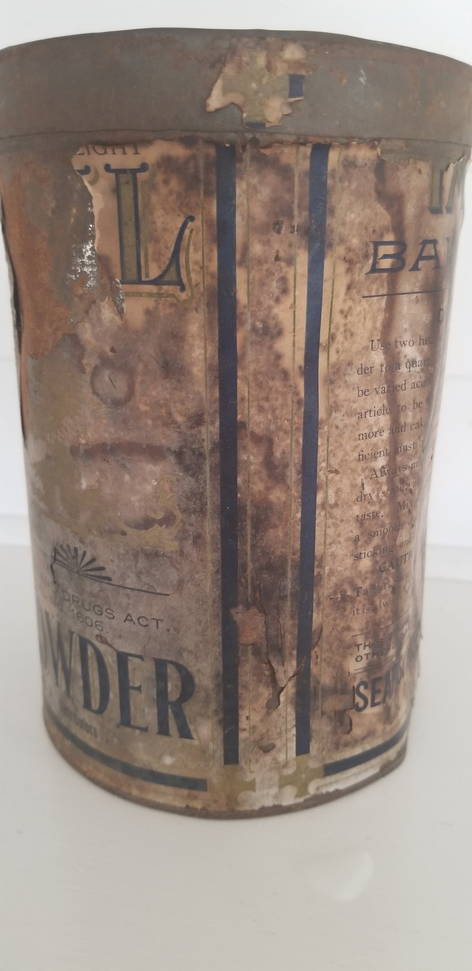 Antique Sears Roebuck Imperial Baking Powder Tin - Etsy