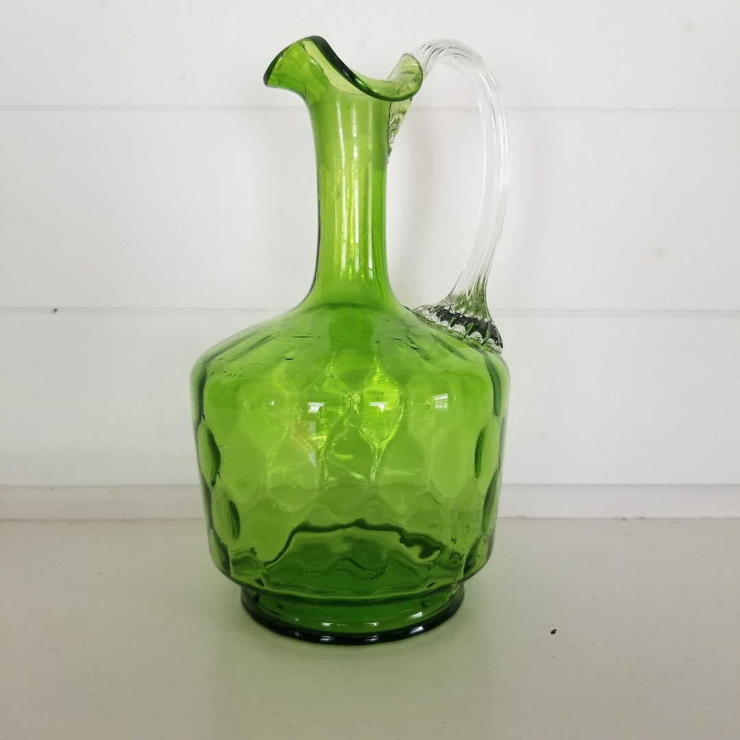 Art Glass, Blown Pitcher or Vase - Etsy