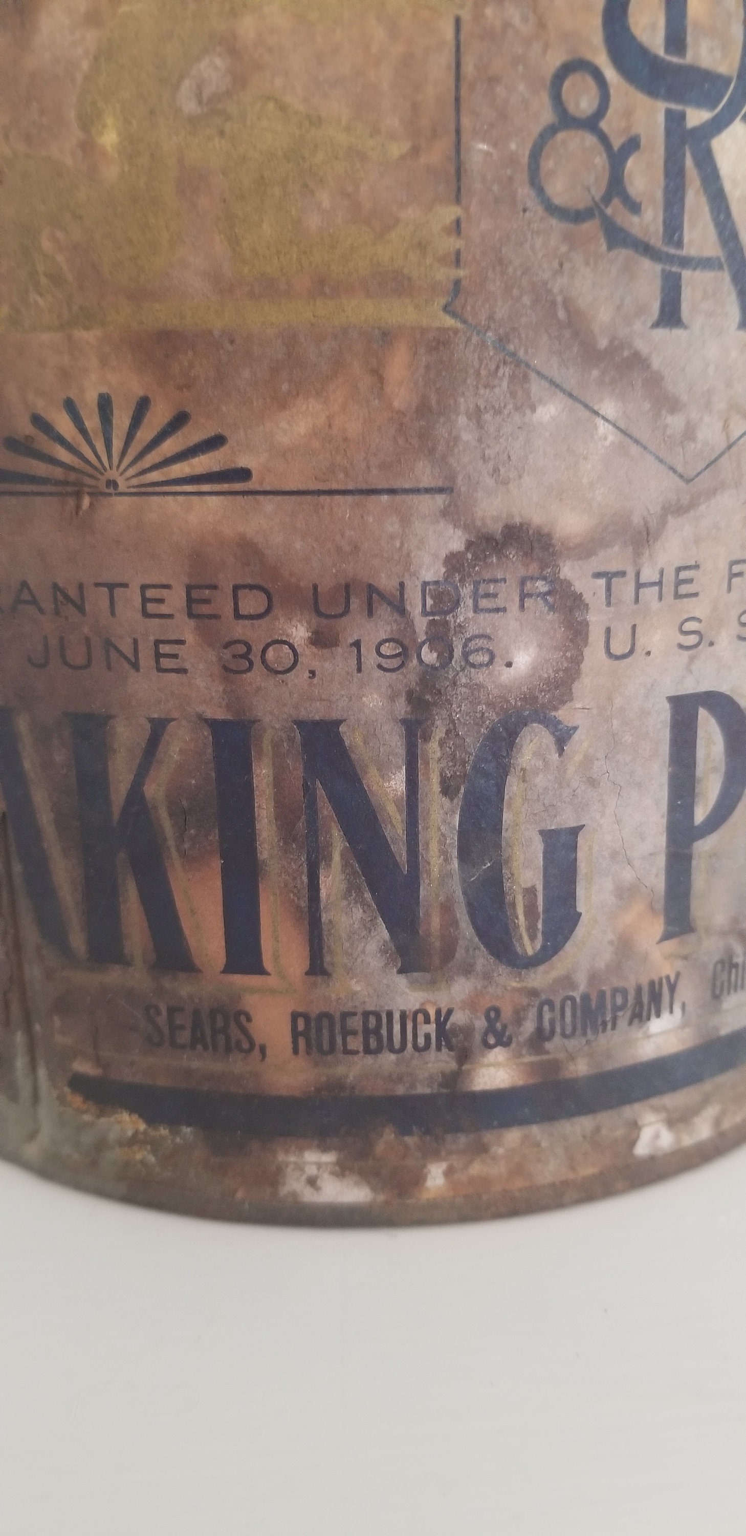 Antique Sears Roebuck Imperial Baking Powder Tin - Etsy
