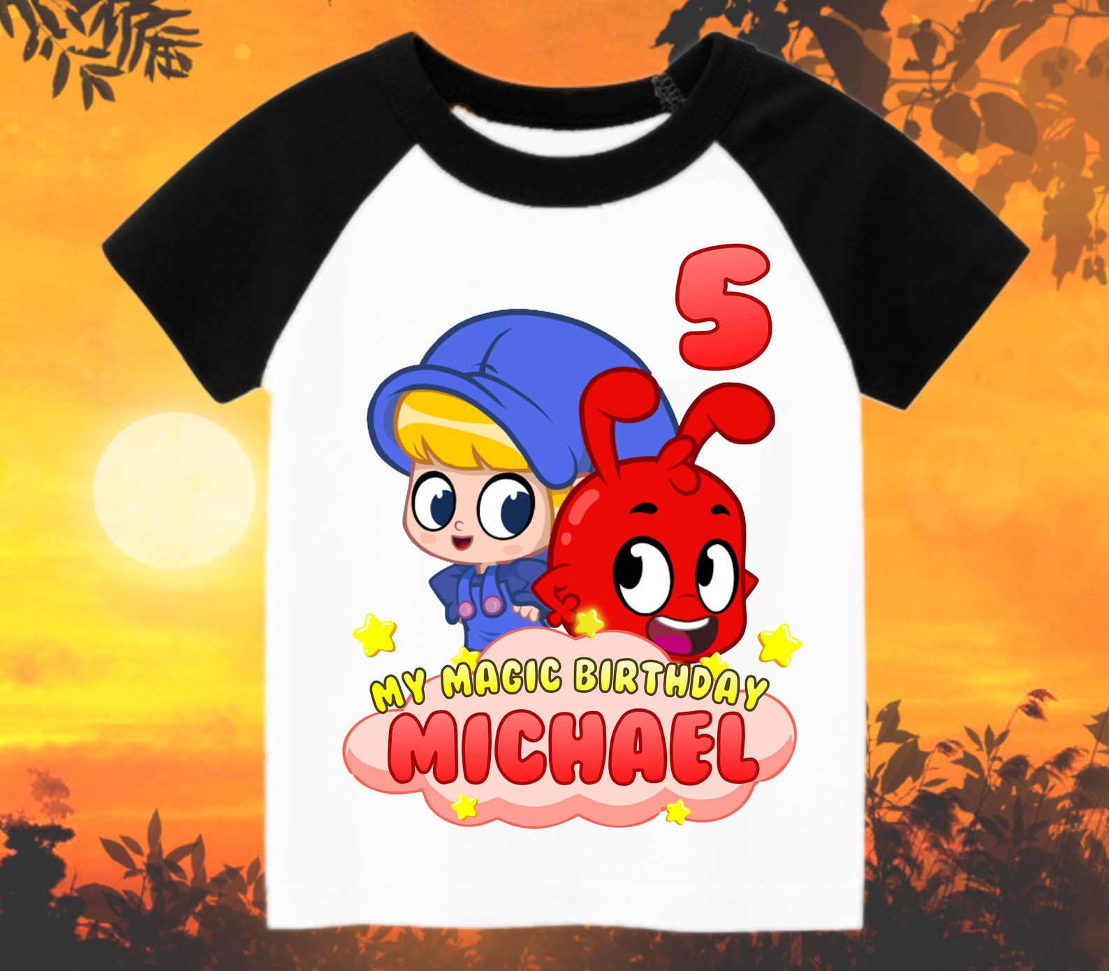 Morphle Personalized Birthday Boy, Birthday Girl, Raglan Shirt, Family ...