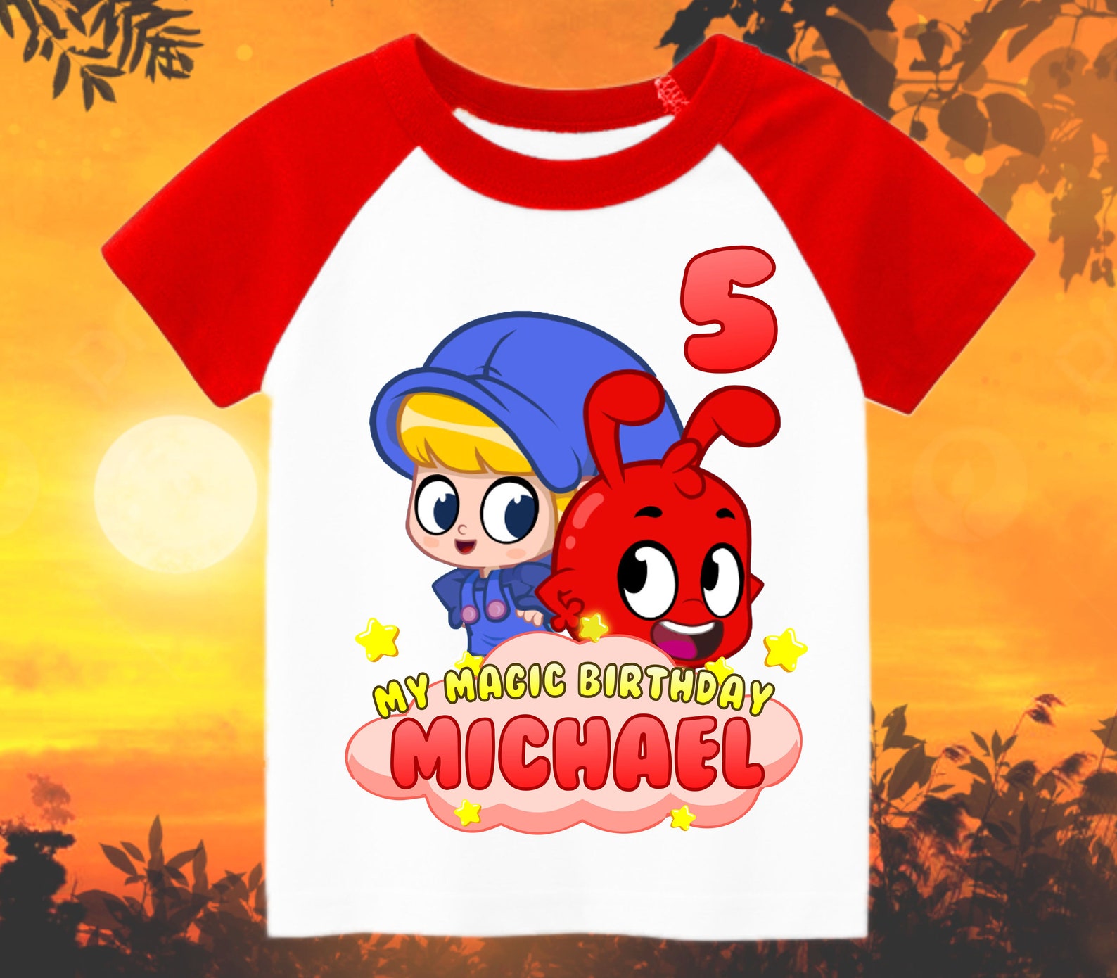 Morphle Personalized Birthday Boy, Birthday Girl, Raglan Shirt, Family ...