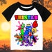 Rainbow Friends Personalized Birthday Boy, Birthday Girl, Raglan Shirt ...