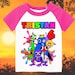 Rainbow Friends Personalized Birthday Boy, Birthday Girl, Raglan Shirt ...