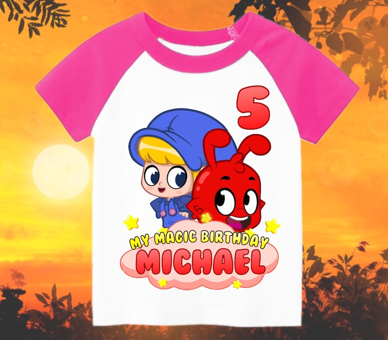 Morphle Personalized Birthday Boy, Birthday Girl, Raglan Shirt, Family ...