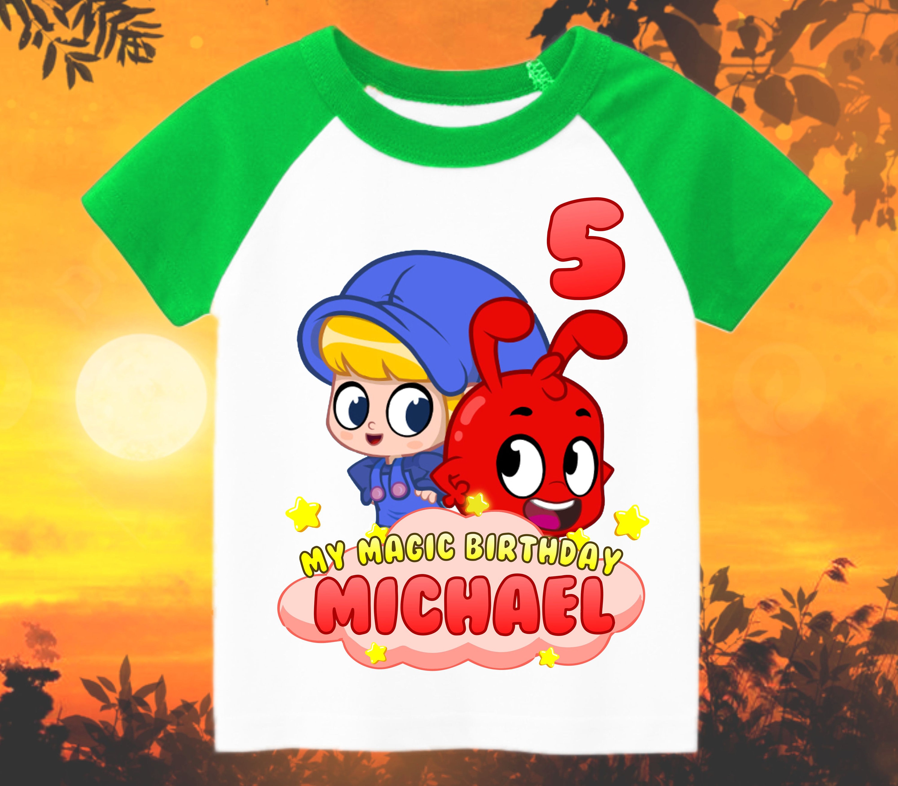 Morphle Personalized Birthday Boy, Birthday Girl, Raglan Shirt, Family ...