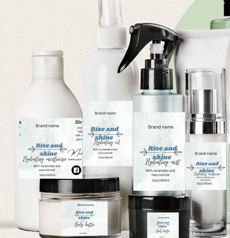 DIY Canva PRINTABLE EDITABLE Product Cosmetic Labels - Etsy