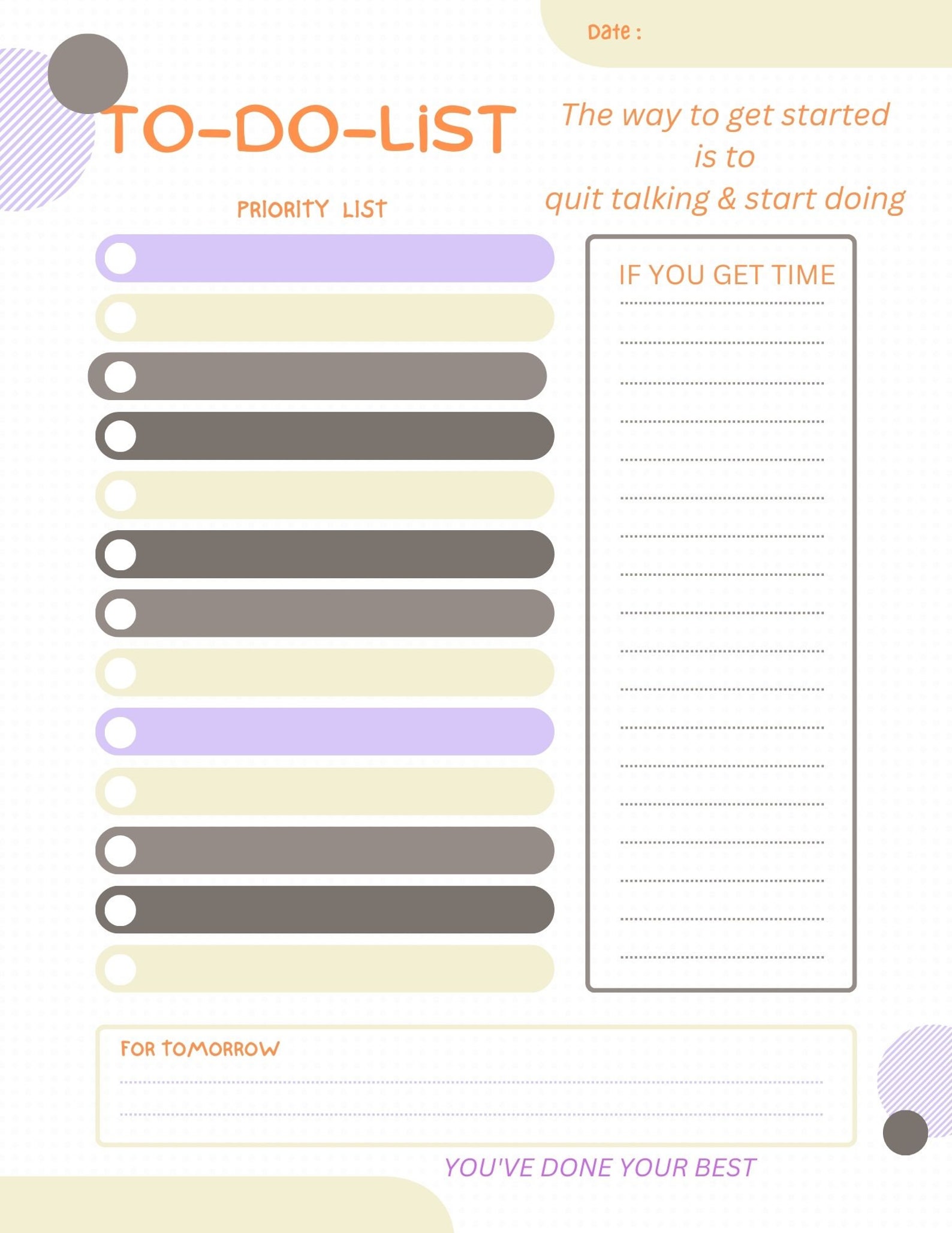 To Do List Instant Download Downloadable - Etsy