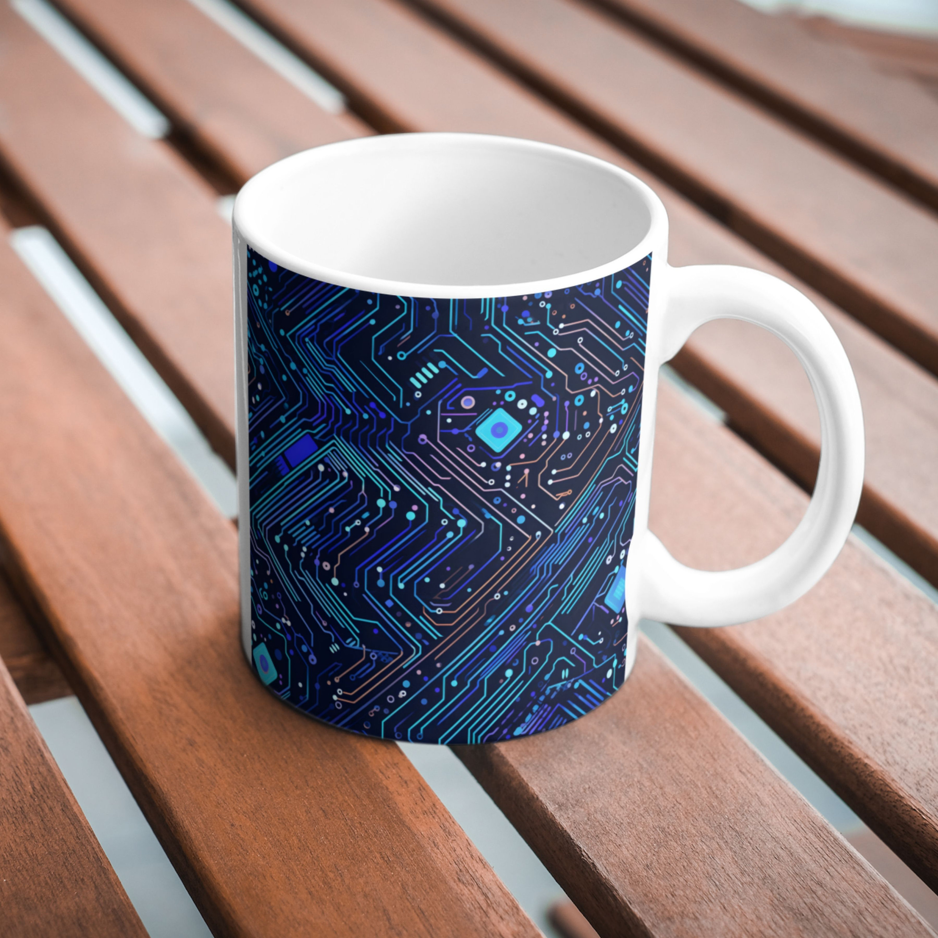 20 Futuristic Neon Circuit Board Motherboard Digital Paper Seamless ...