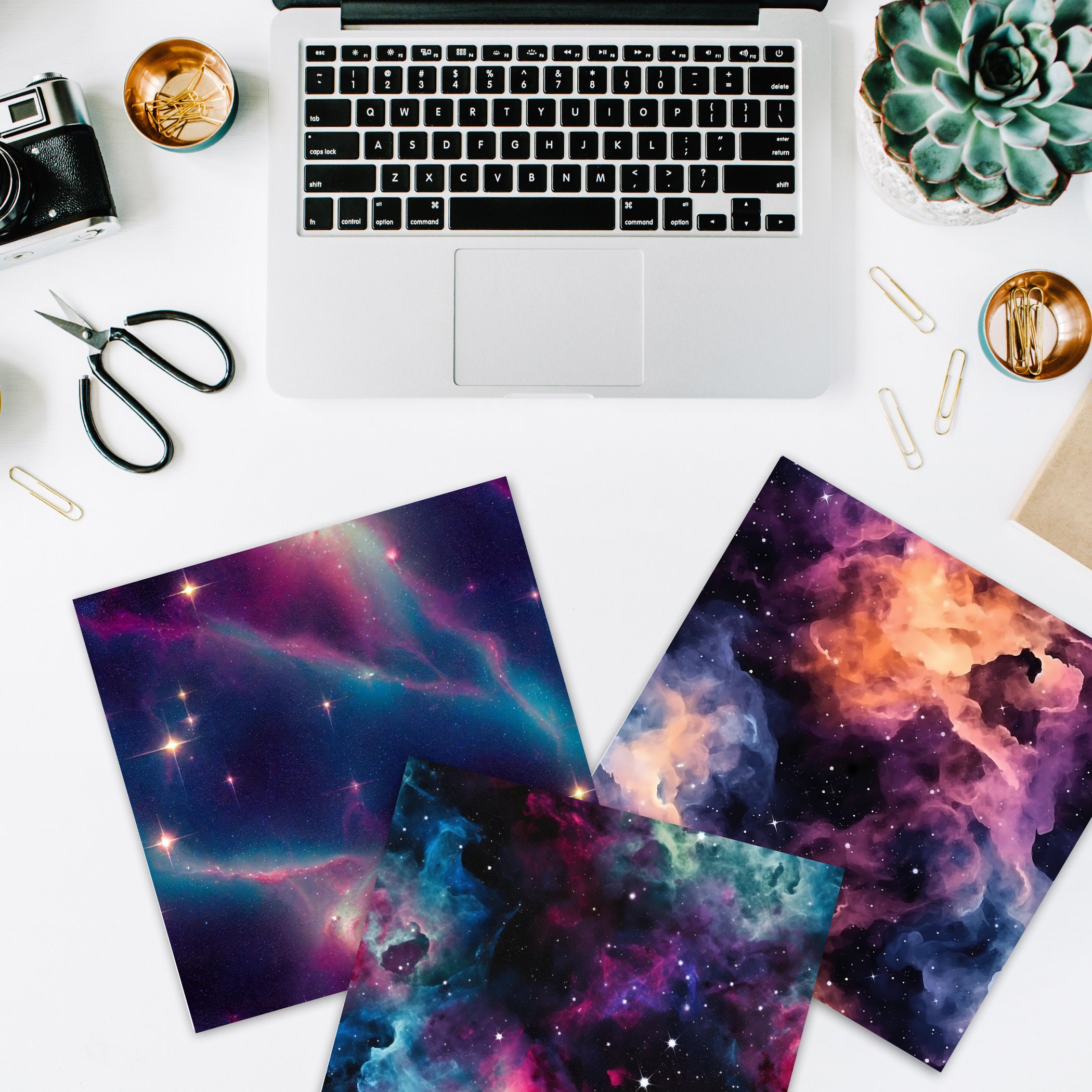 10 Galaxy Nebula Space Fantasy Sci-fi Digital Paper Seamless Pattern ...