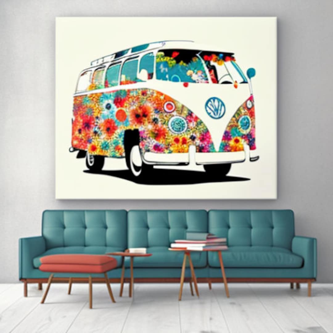 Classic Hippy Van - Etsy