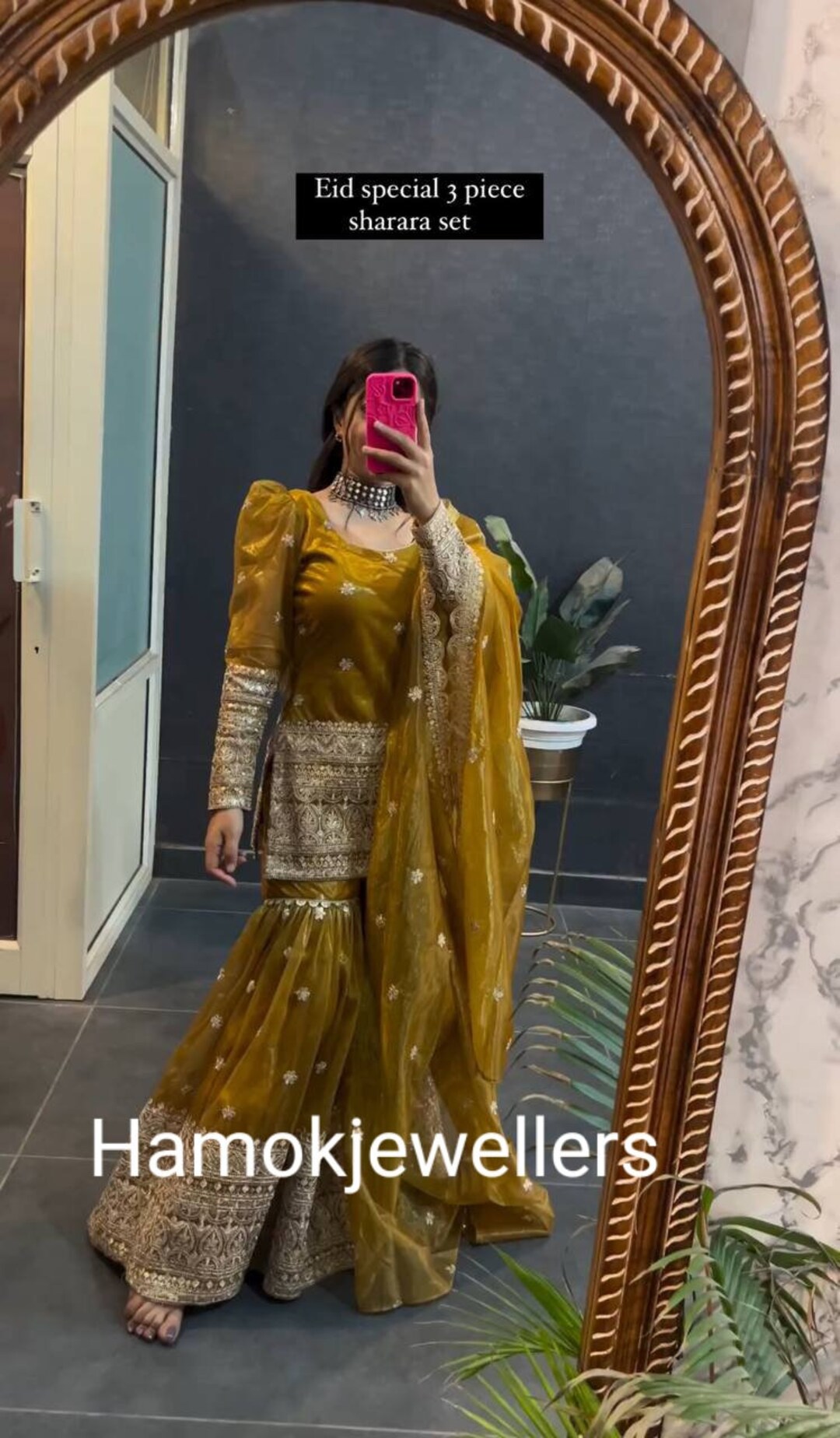 Yellow and Gold Sharara Suit Set for Day Function, Amazing Shara Suit ...