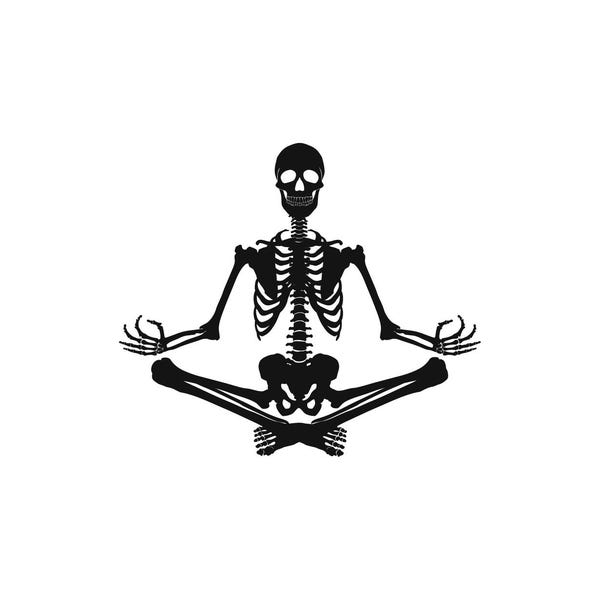 Skeleton Yoga Svg - Etsy