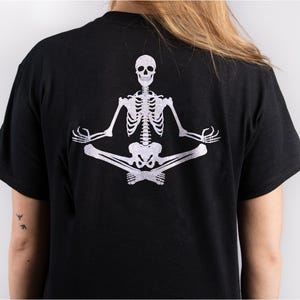 Meditating Skeleton SVG PNG Bundle | Yoga & Mindfulness Craft Files ...