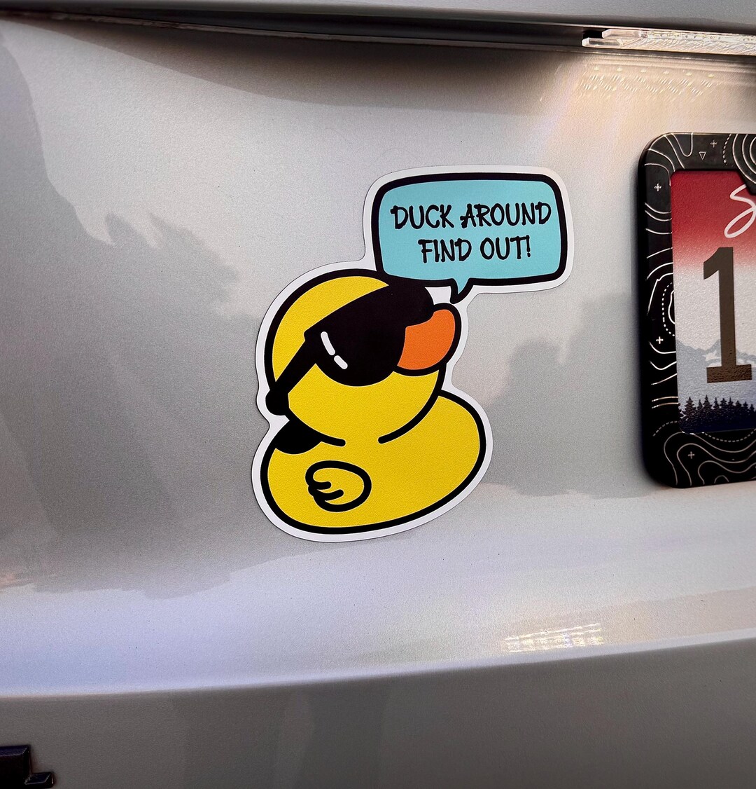 Duck Around Find Out Car Magnet | Funny Vehicle Accessory - Etsy