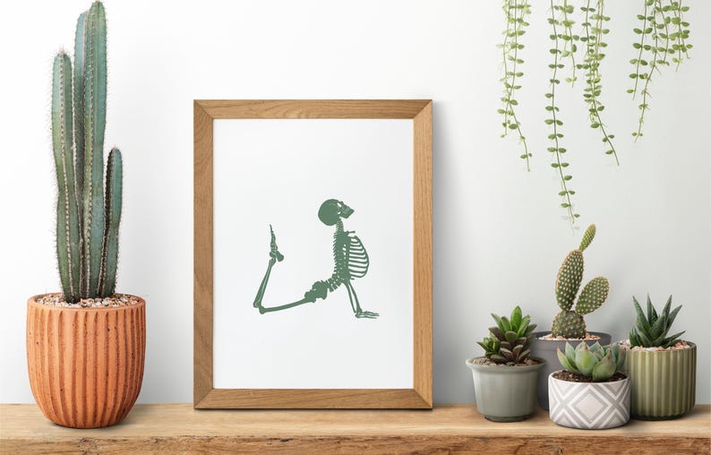 Meditating Skeleton SVG PNG Bundle | Yoga & Mindfulness Craft Files ...