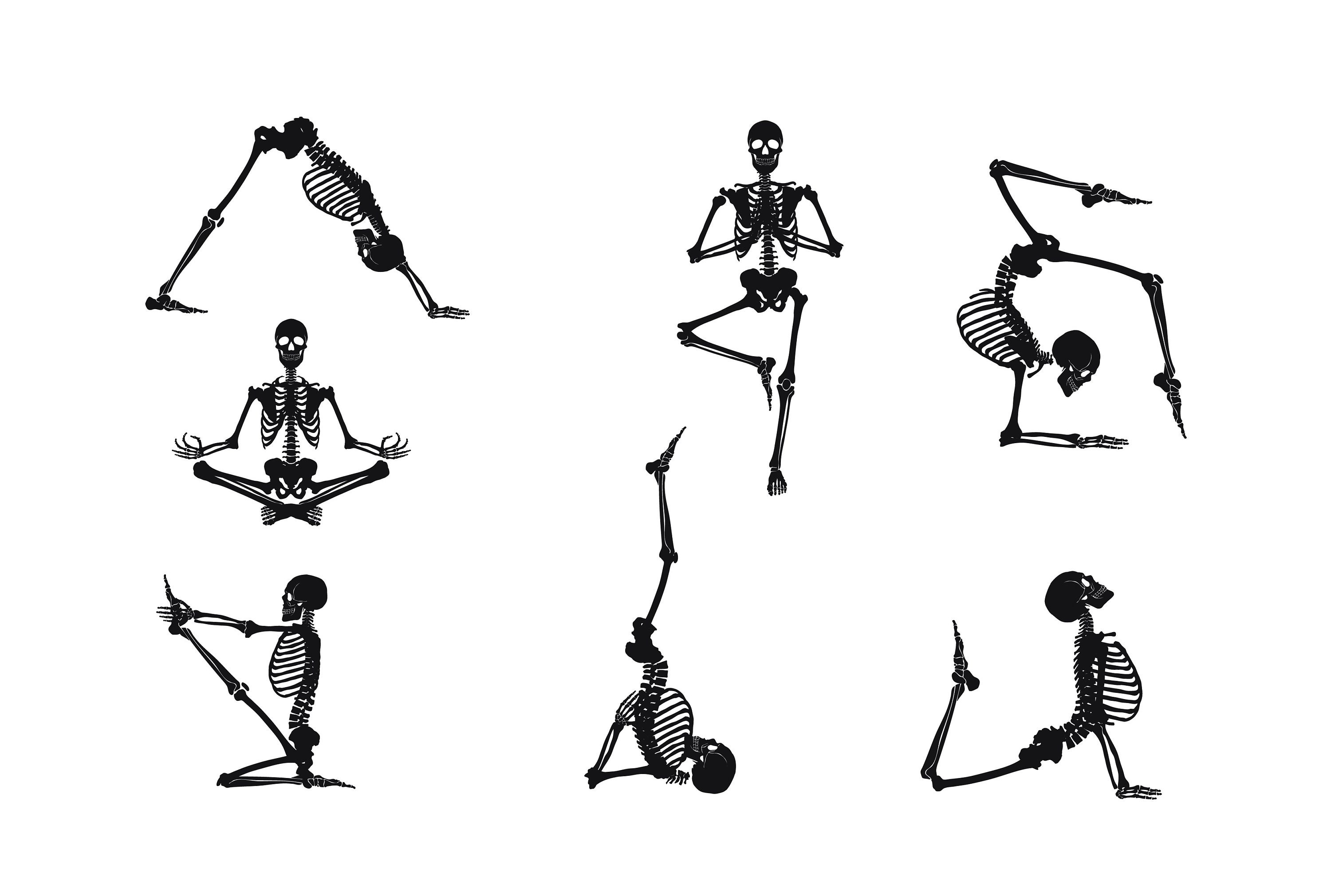 Meditating Skeleton SVG for Shirt Bundle Skeleton Digital - Etsy