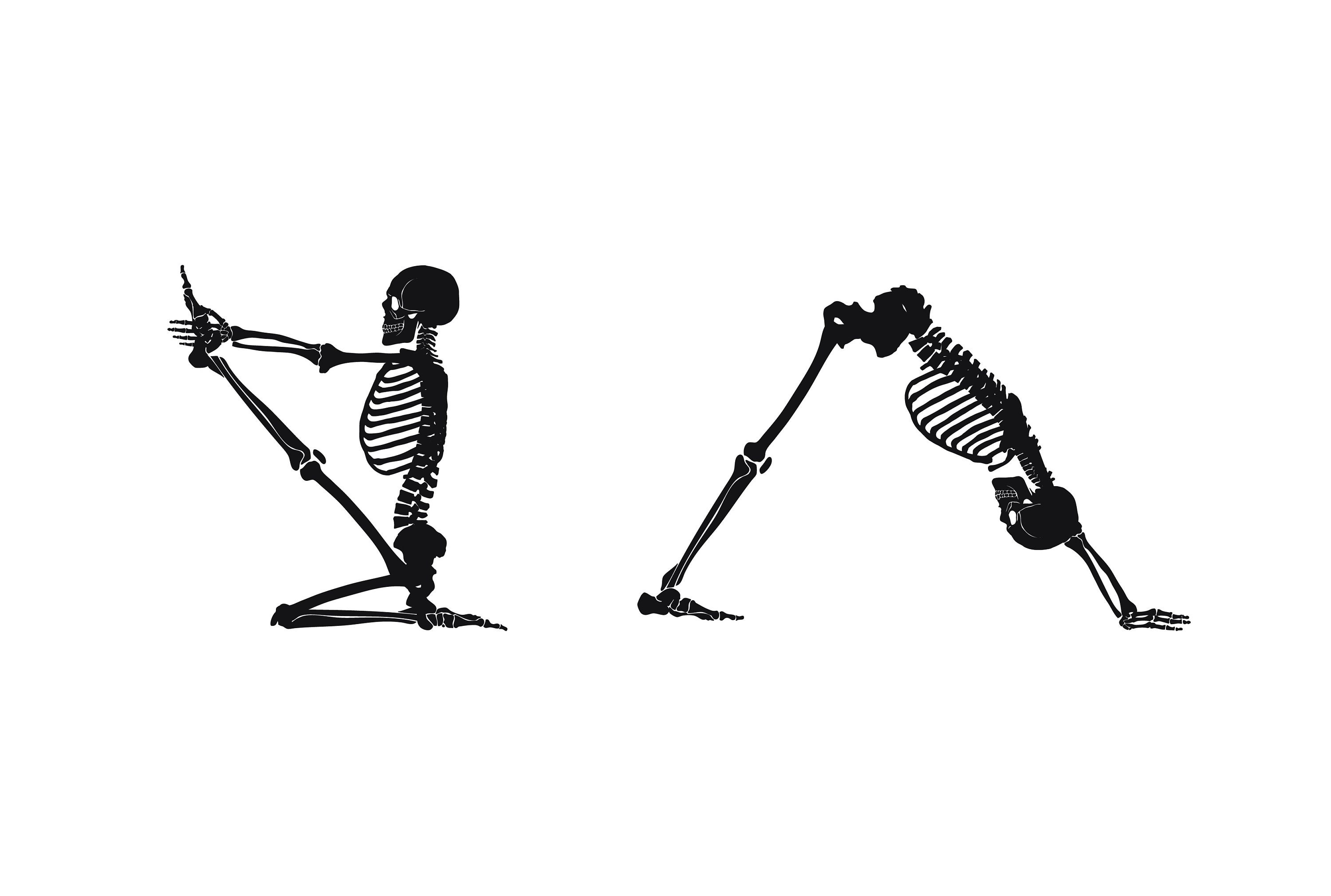 Meditating Skeleton SVG for Shirt Bundle, Skeleton Digital Download ...