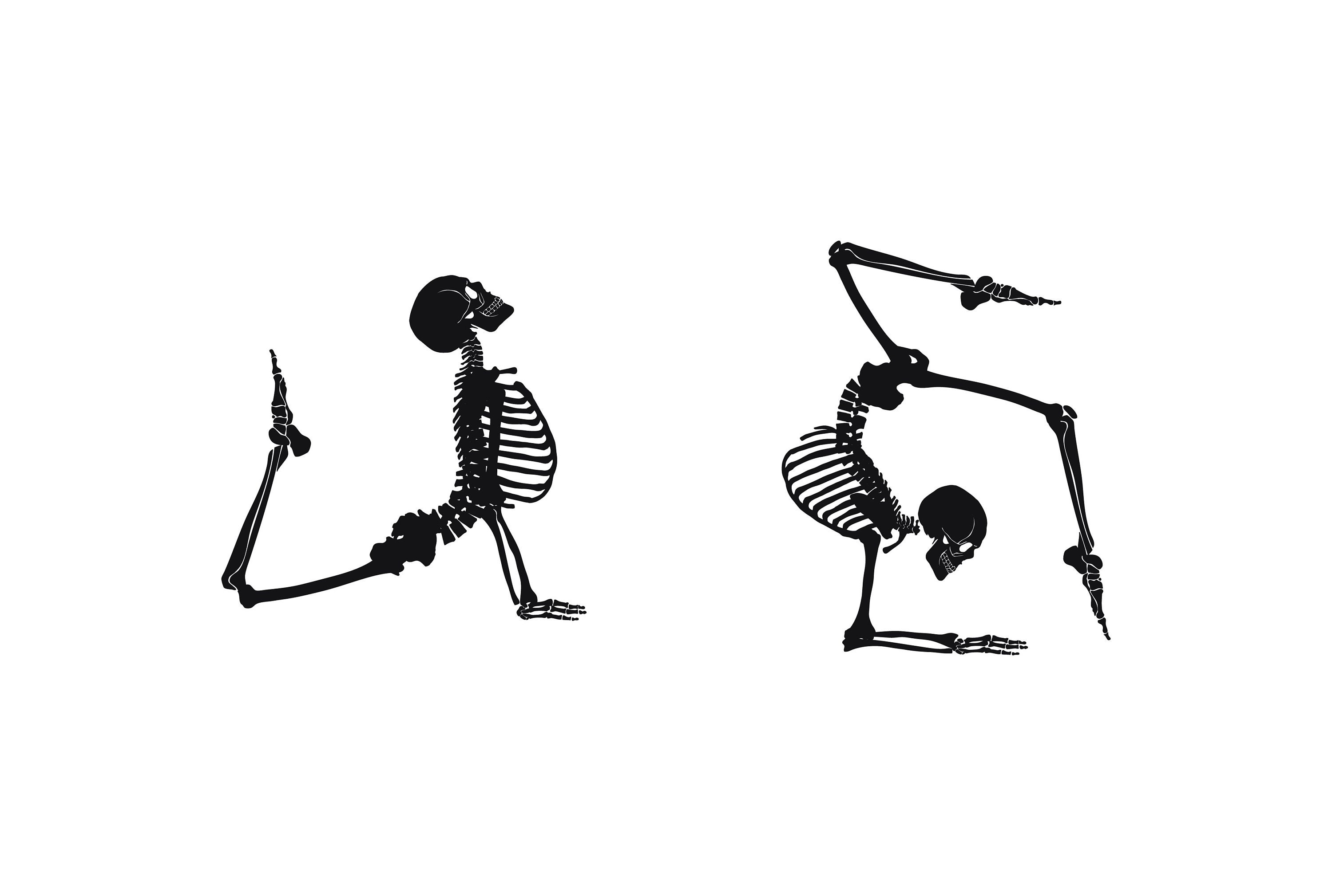 Meditating Skeleton SVG for Shirt Bundle, Skeleton Digital Download ...