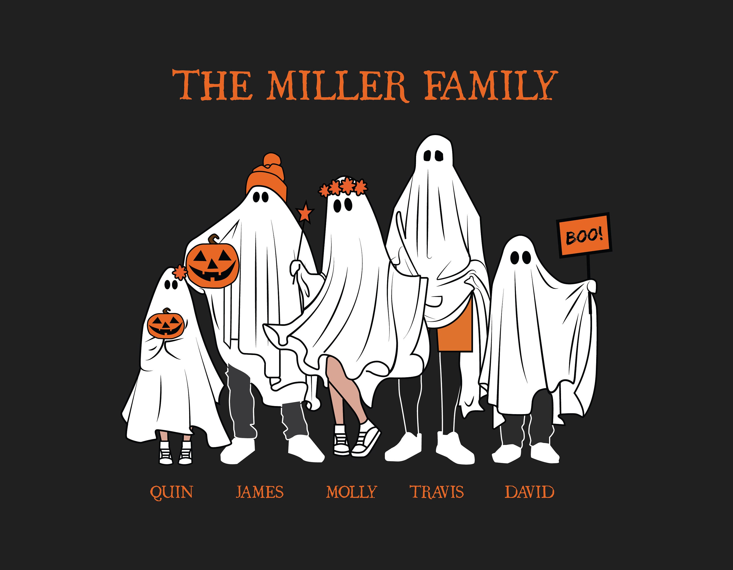 Custom Halloween Ghost Family Portraits Ghost Portraits Digital Art ...