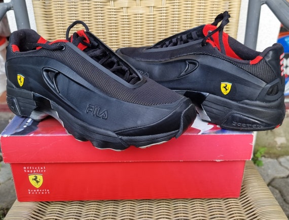 FILA Ferrari F1 sneakers in black with Ferrari red in… - Gem