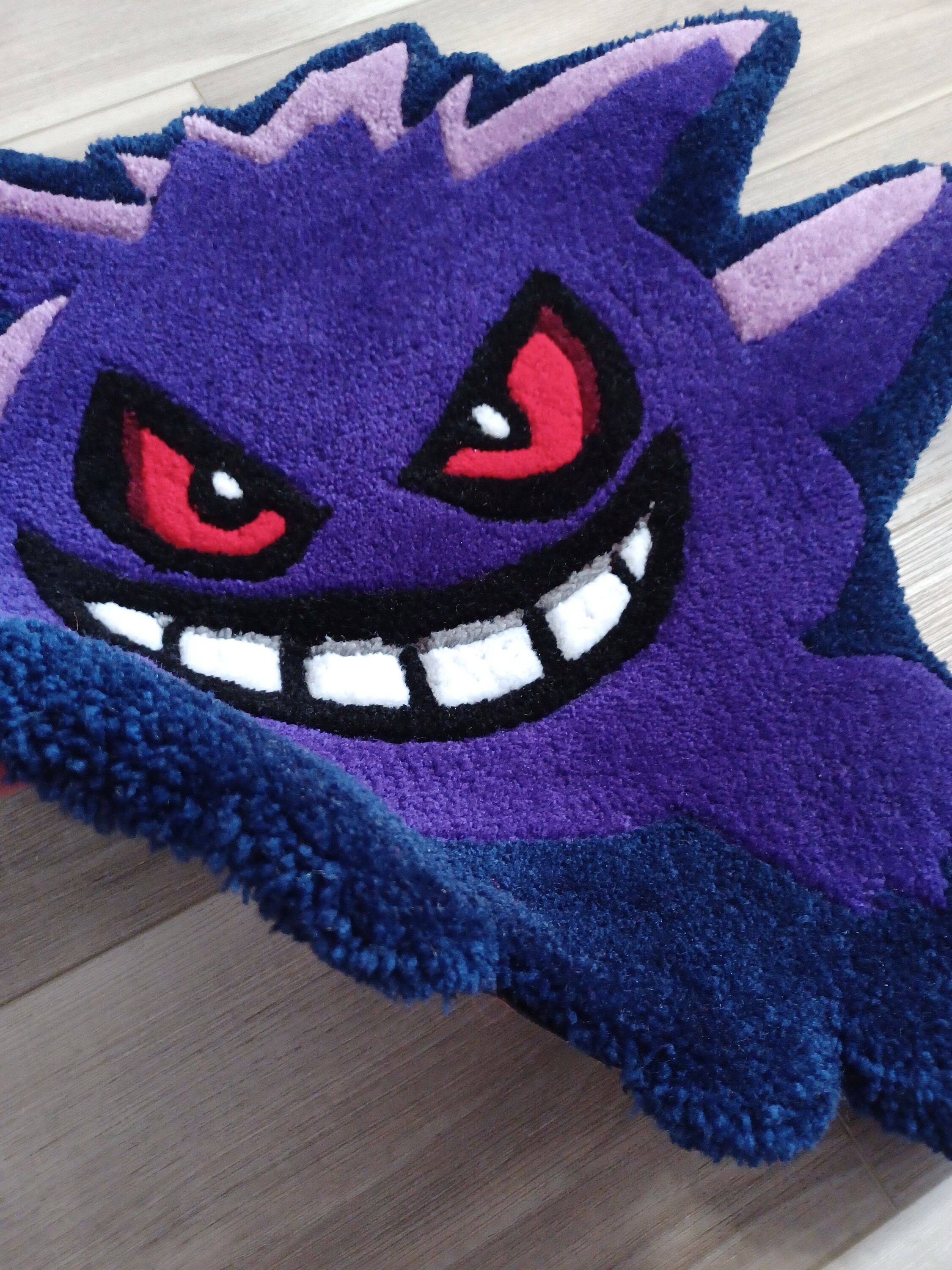 Pokemon Gengar Tufted Rug Handmade - Etsy