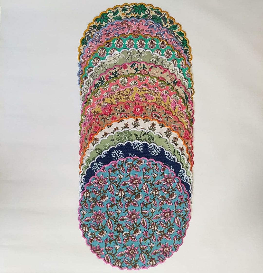 Multi Colour Mix and Match Prints Indian Floral Hand Printed Cotton ...