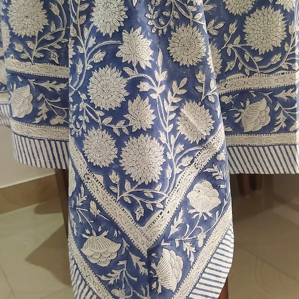 Block Print Tablecloth - Etsy