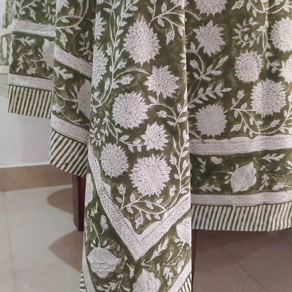 Block Print Tablecloth - Etsy