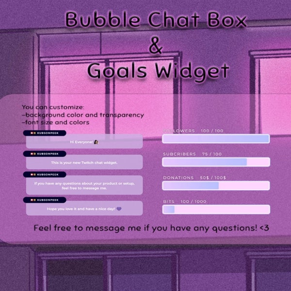 Twitch Chat Widget - Etsy