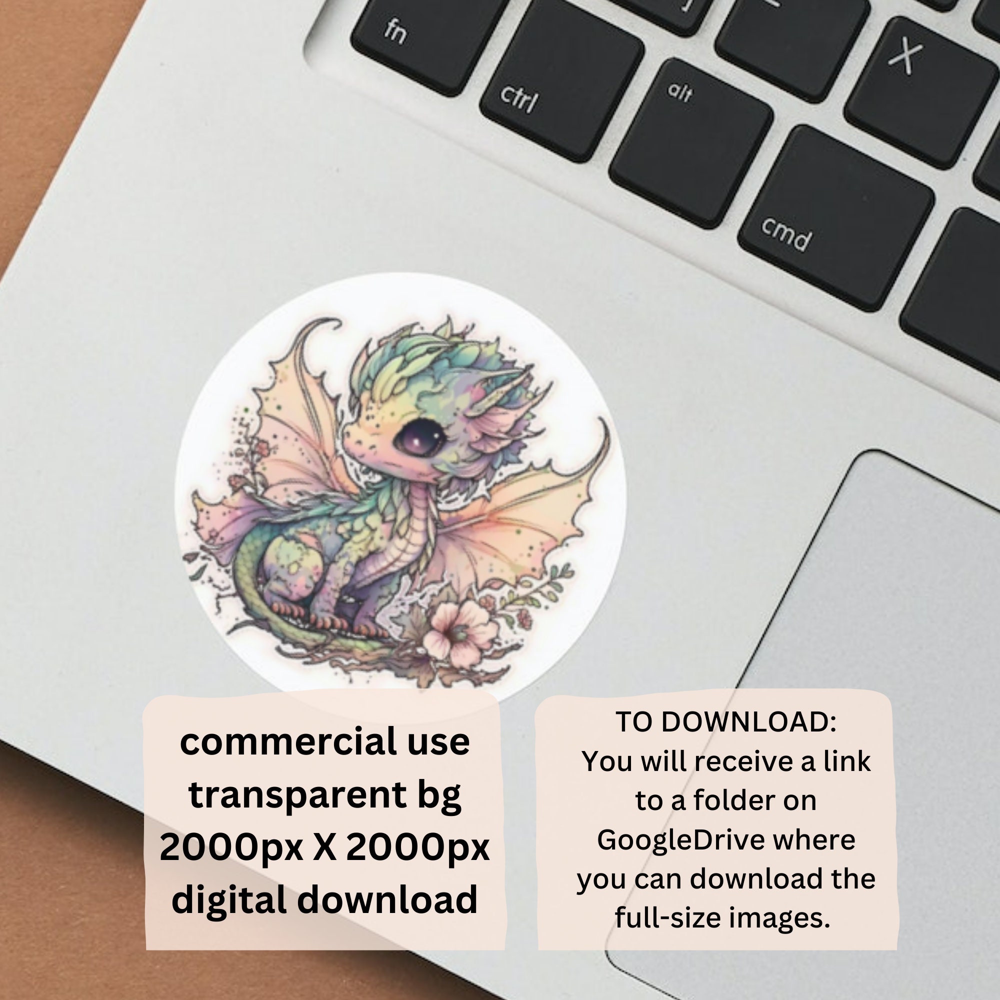 50 BIG BUNDLE Cute Fairy Dragons Pngs, Digital Download, Fantasy ...