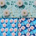 50 Sheets 3D Floral Seamless Pattern Sheets Beautiful Design Pack ...