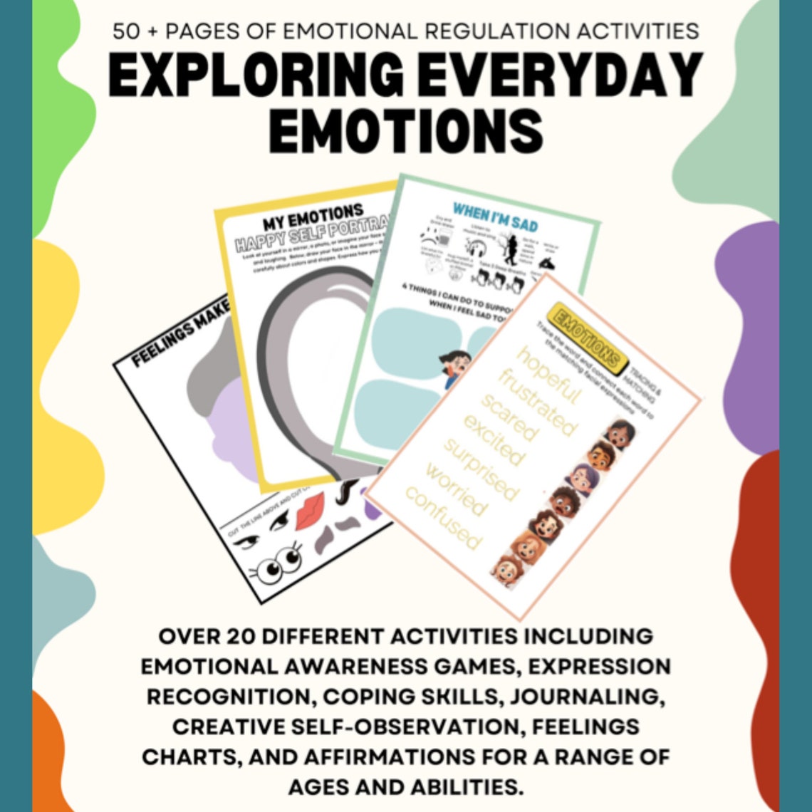 Emotion Explorers Workbook | Digital Download | Kids + Adults | Coping ...