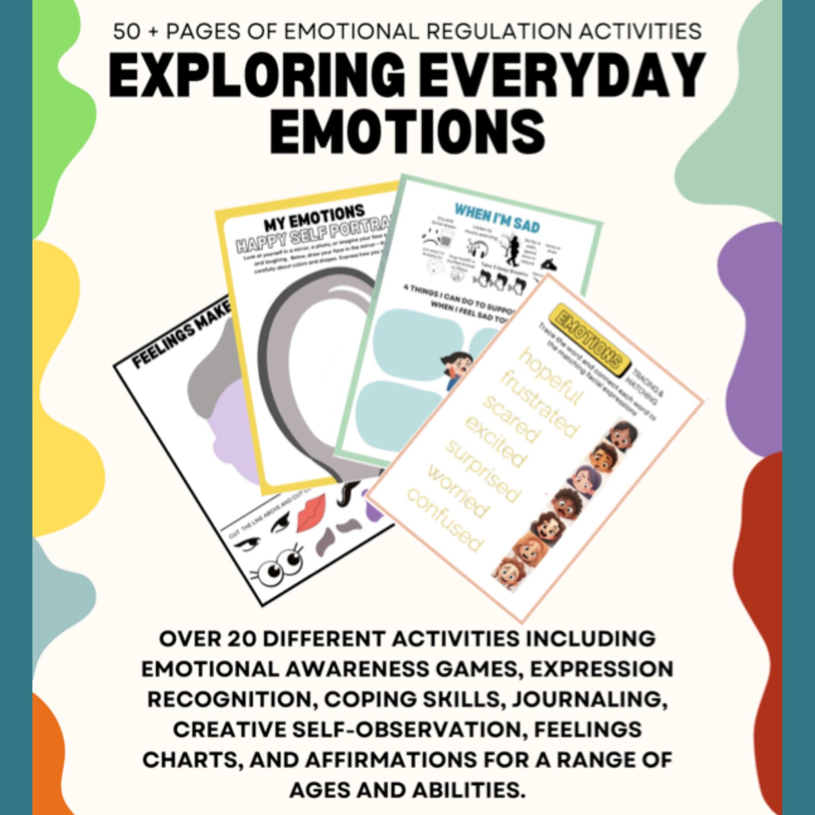 Emotion Explorers Workbook | Digital Download | Kids + Adults | Coping ...