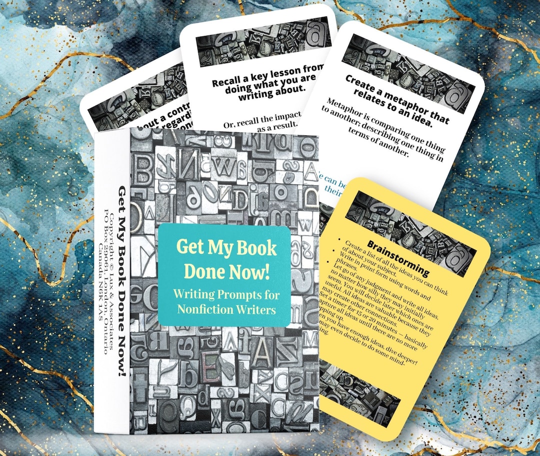 Nonfiction Writing Prompts, Card Deck for Authors. Spark Creative Ideas ...
