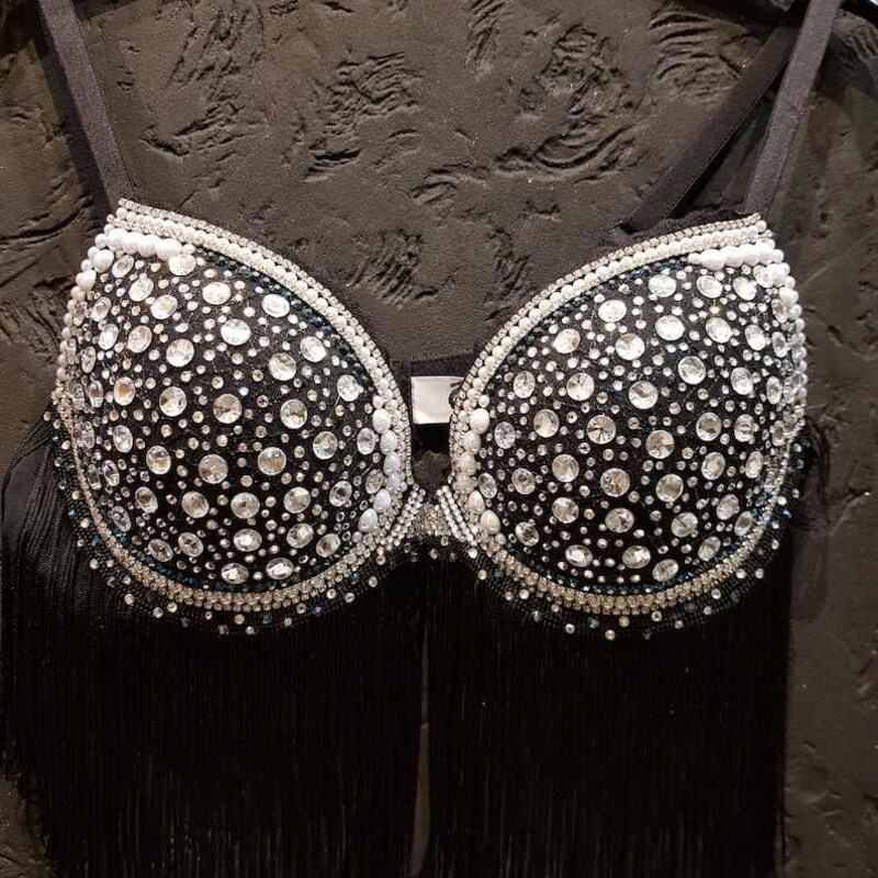 Rhinestone Bra - Etsy