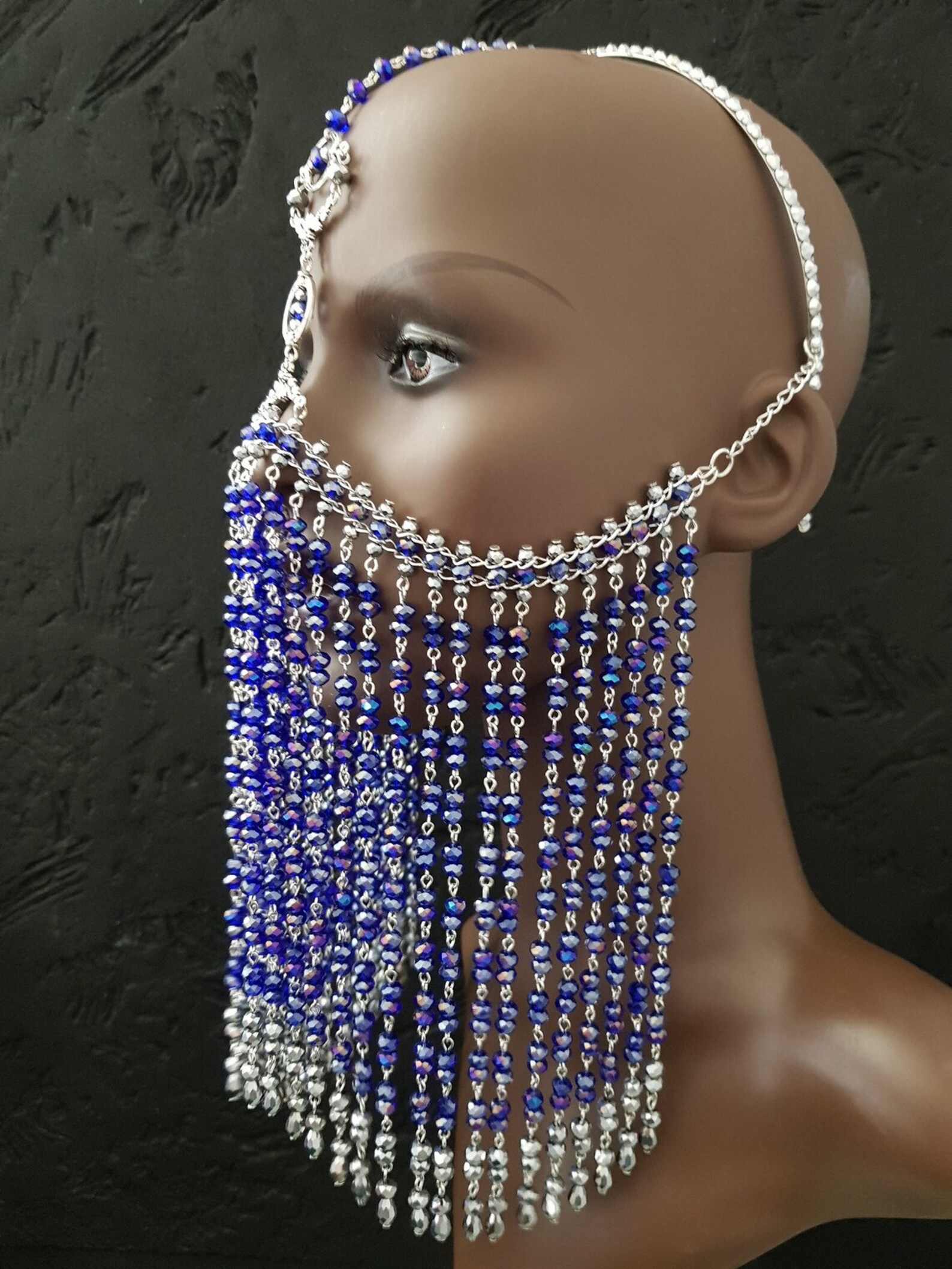 Chain Headpiece - Festival Hair Jewelry Chain Headpiece Head Boho Vibes ...