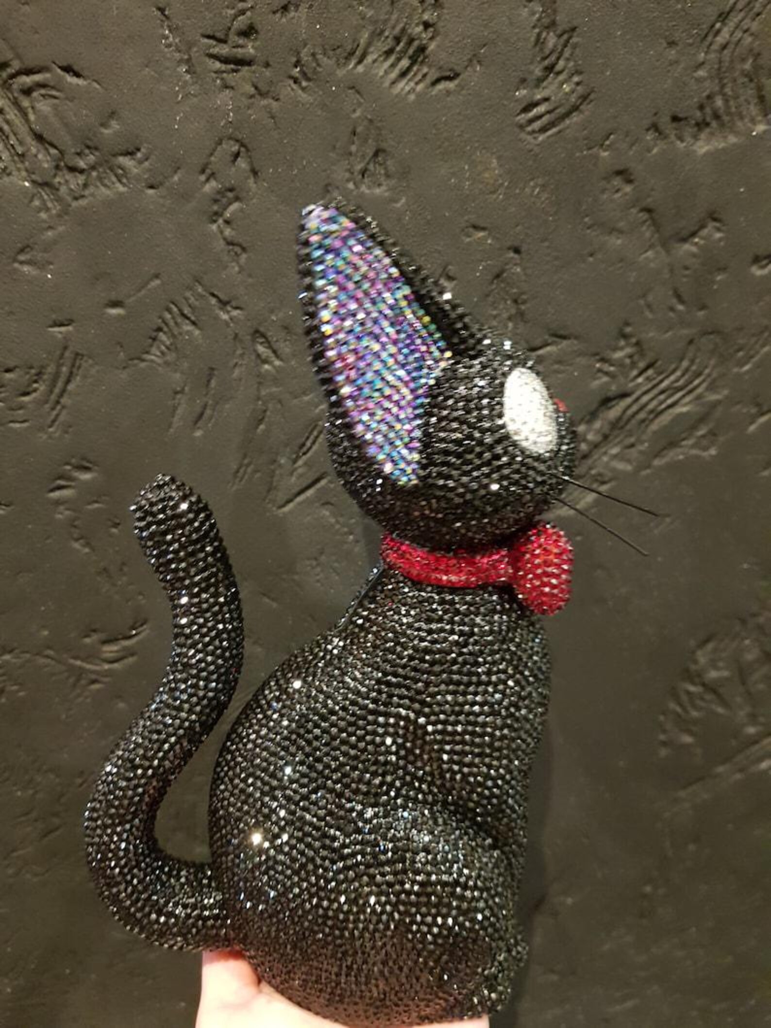 Bling Bank Rhinestone Bank Piggy Bank Rhinestone Cat Piggy Bank Black ...