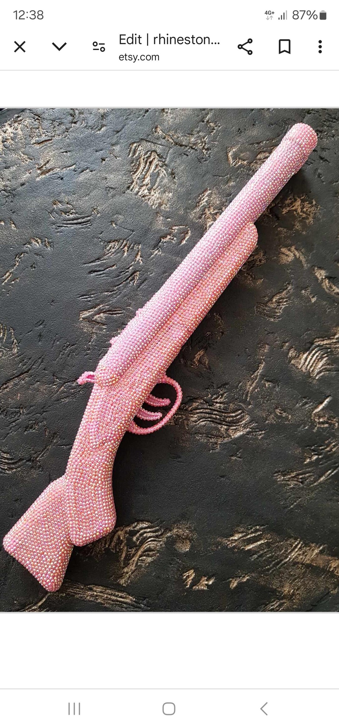 Rhinestone Pink,fake Toy Gun Cosplay Weapon .length 47cm - Etsy