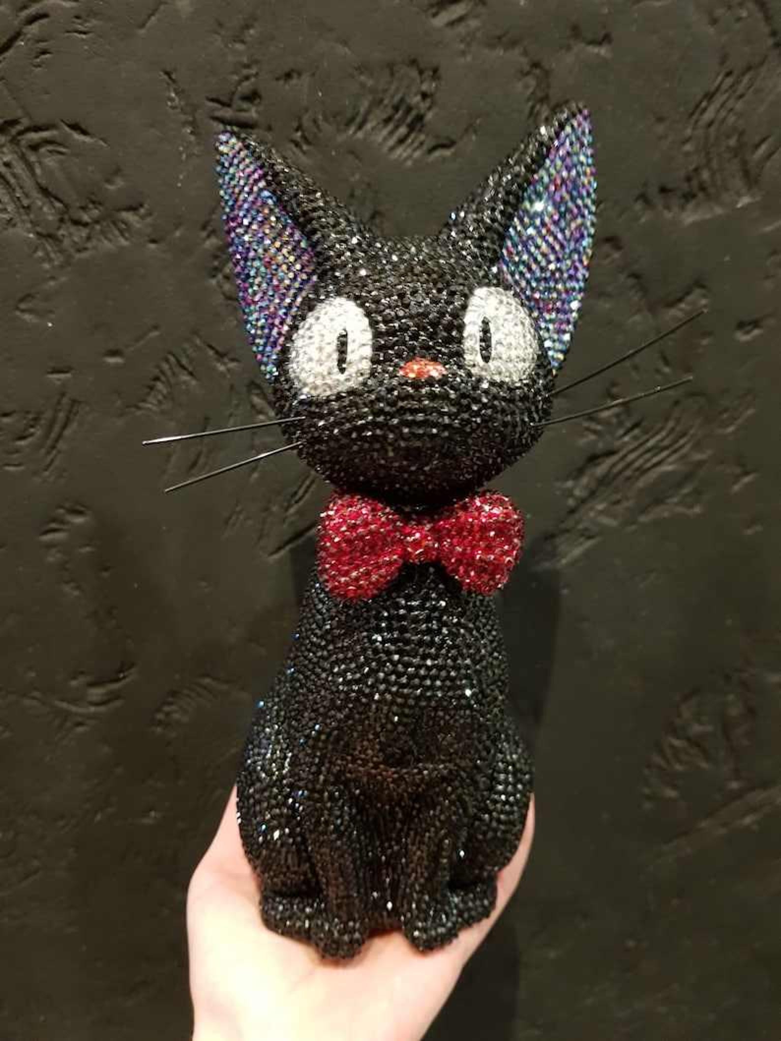 Bling Bank Rhinestone Bank Piggy Bank Rhinestone Cat Piggy Bank Black ...