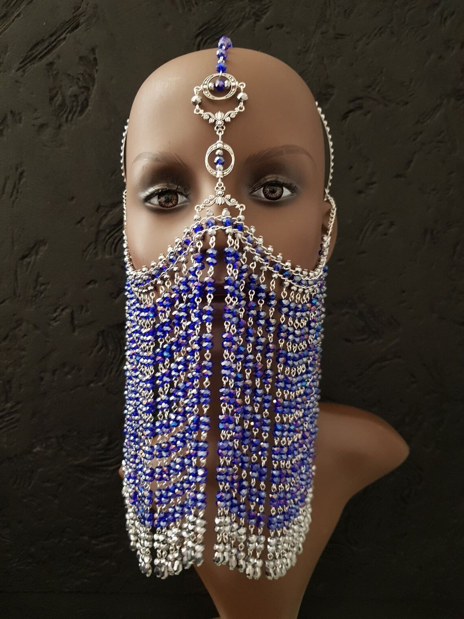 Chain Headpiece - Festival Hair Jewelry Chain Headpiece Head Boho Vibes ...