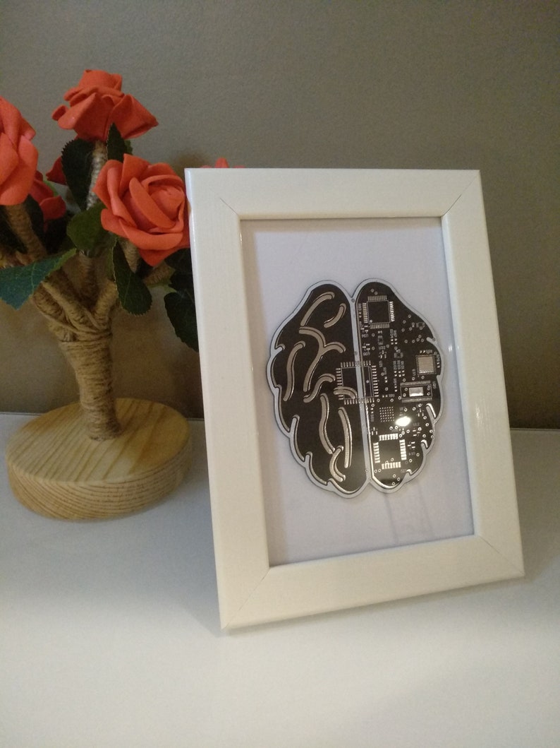 PCB Brain Frame Decoration - Etsy