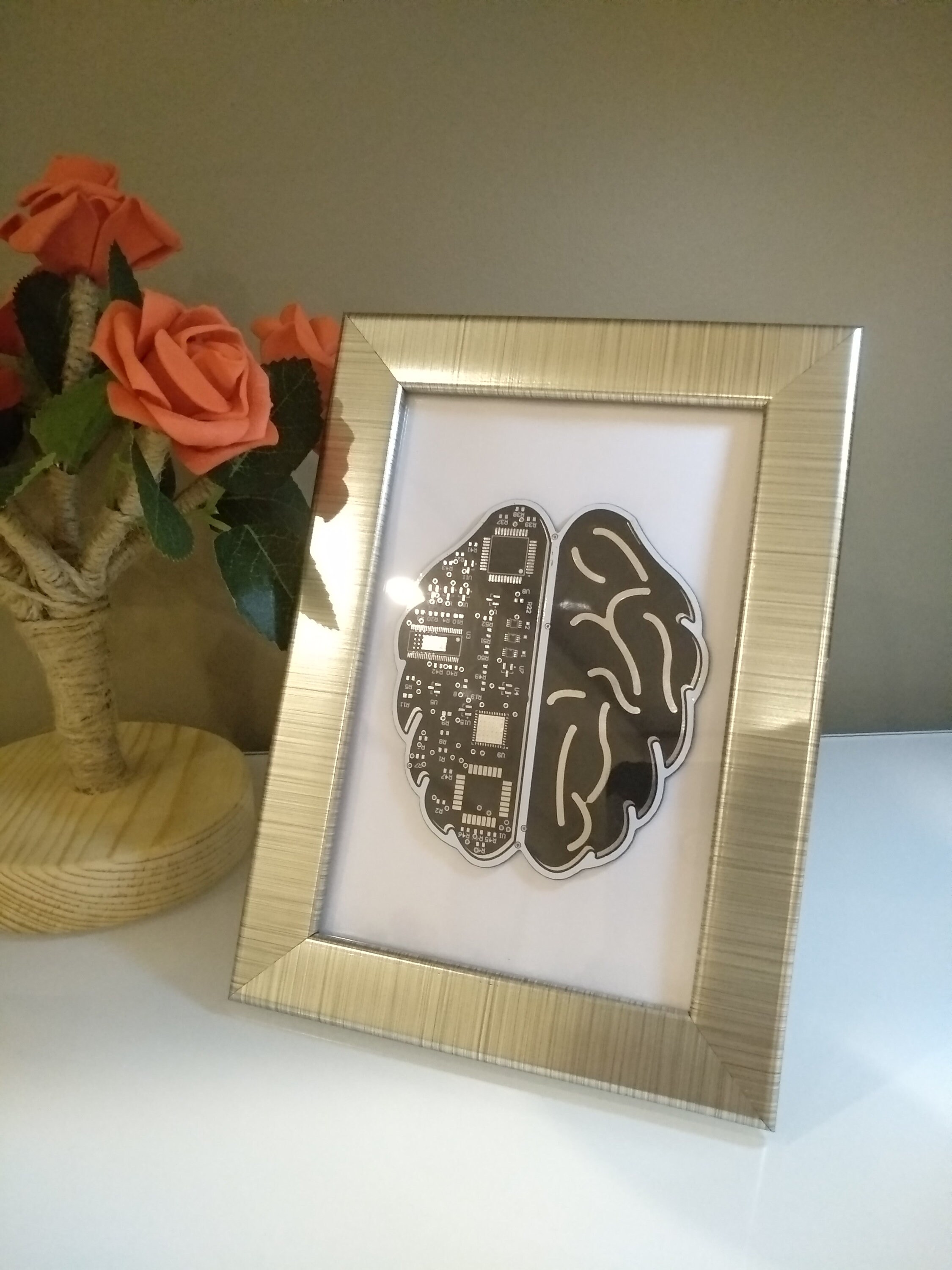 PCB Brain Frame Decoration - Etsy